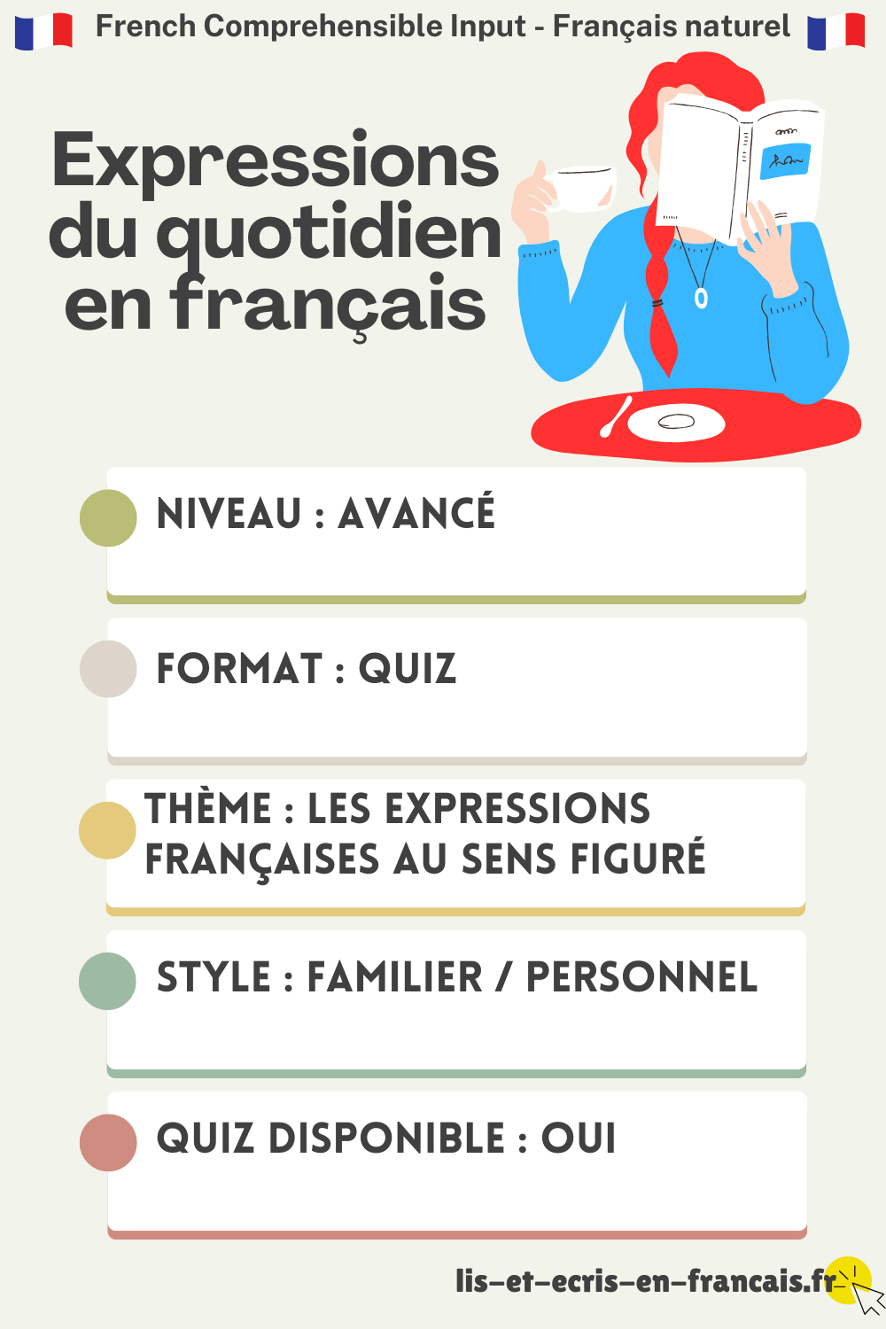20 expressions du quotidien au sens figuré en français (quiz) - Lis et ...