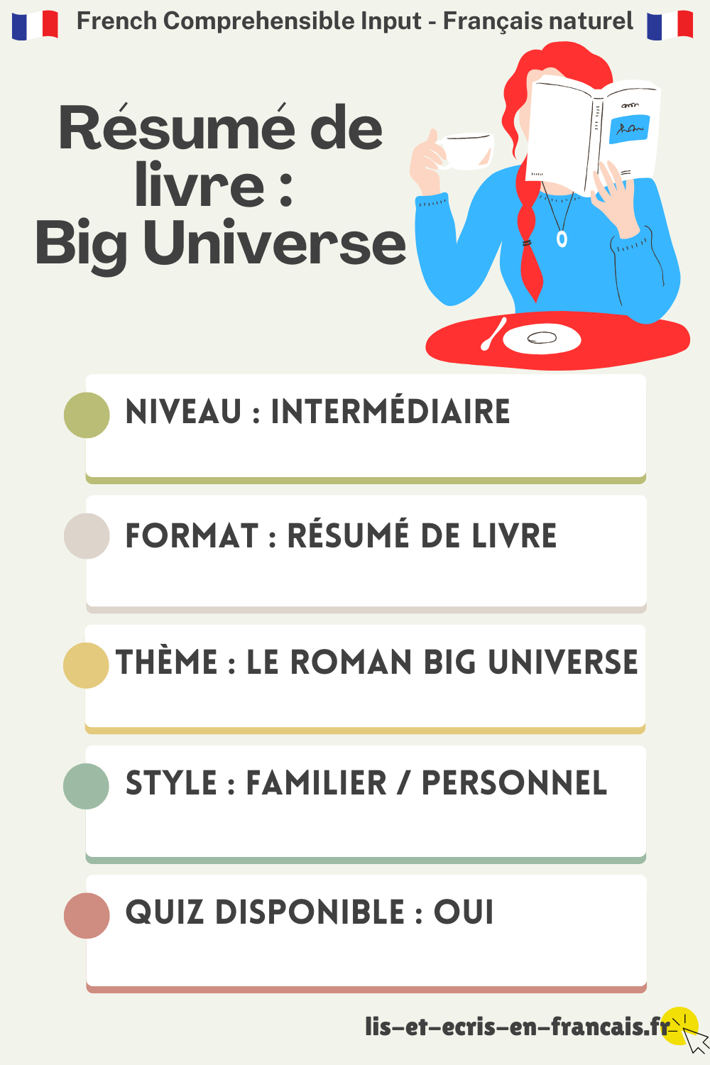 Résumé de livre en français : Big Universe (dystopie-thriller) - Lis et ...
