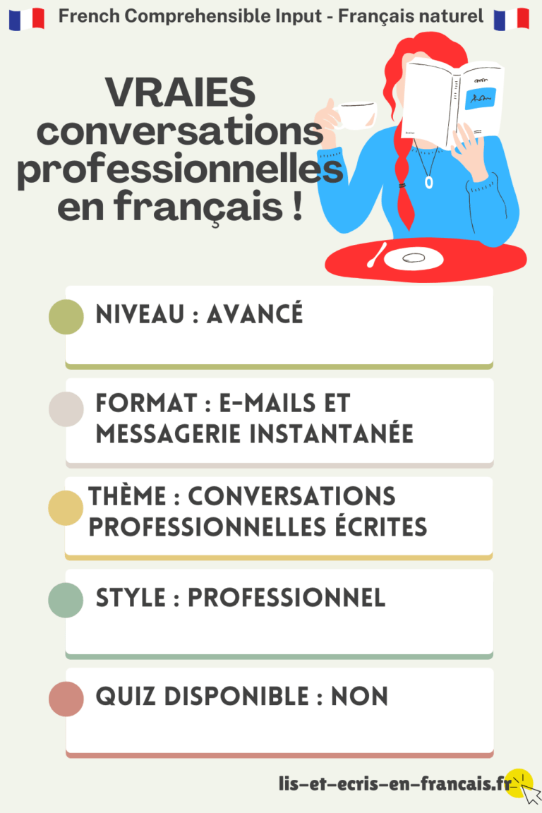 Exemples de vraies conversations professionnelles en français - Lis et ...