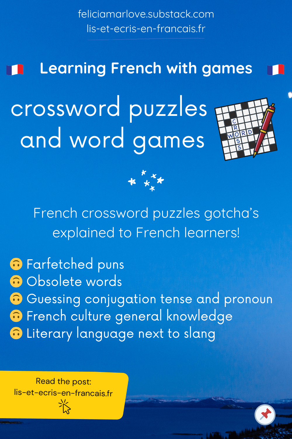 Learning French with crossword puzzles, yay or nay? - Lis et écris en ...